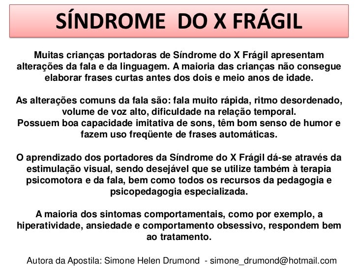 Síndrome do x frágil