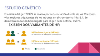 Síndrome nefrótico congénito por mutación del gen de la nefrina. Caso ...