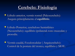 Síndromes+Cerebelosos DIAGNOSTICO CLINICO TRATAMIENTO.ppt