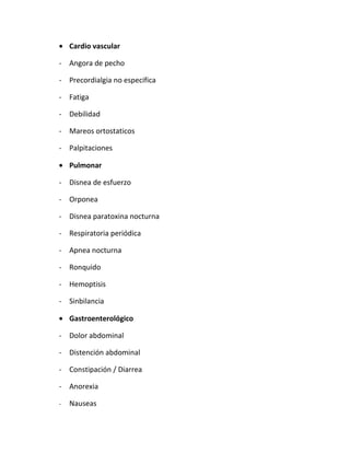 Síndromes y patología cardiovasculares | DOC