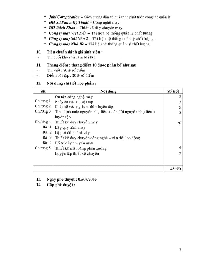 [TÀI LIỆU CHUYÊN NGÀNH MAY] Bài Giảng Công Nghệ May Trang Phục 2 – Th.S Ngọc Quyên | PDF
