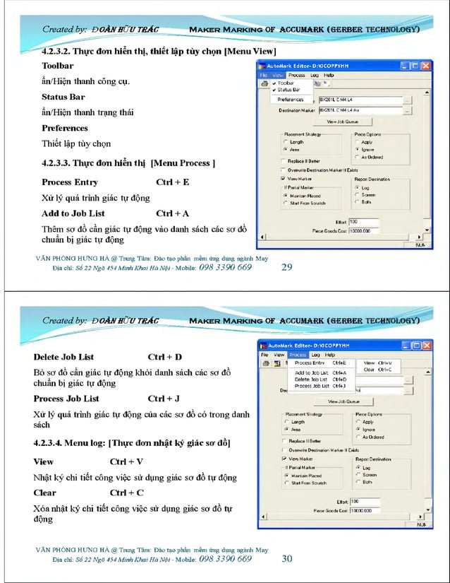 CÁC LỆNH GIÁC SƠ ĐỒ GERBER | PDF