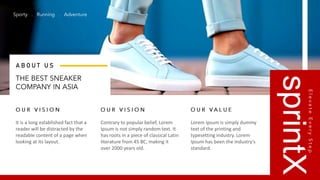 Sneaker Company Sales & Brand Presentation - Sample Template | PDF