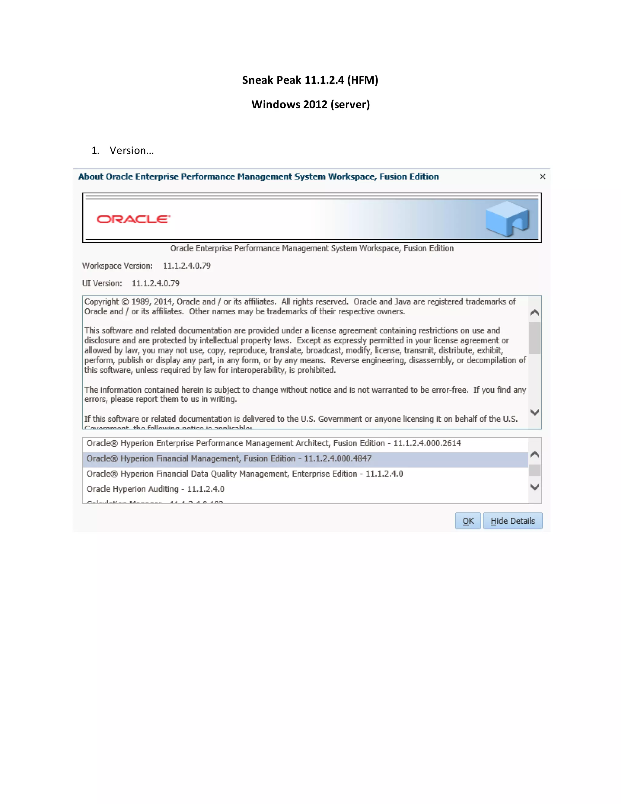 HFM 11.1.2.4 Sneak peak | DOCX
