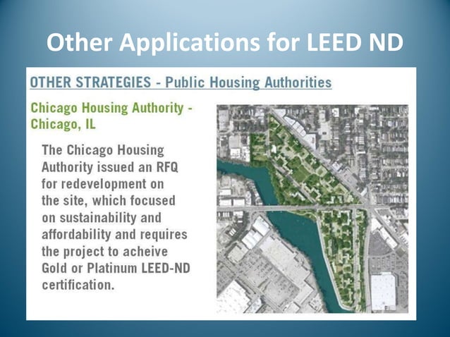 Public and Private Applications for LEED-ND | PPT