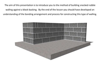Snecked rubble step by step | PPTX