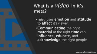 “Using Video to enhance the Project Communication Processes” | PPSX