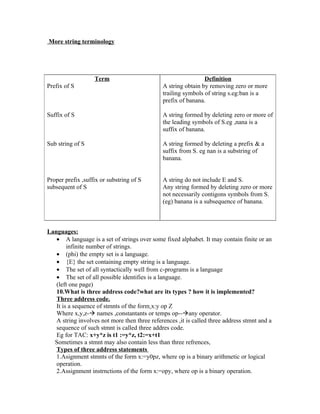 Compiler Design QA | PDF