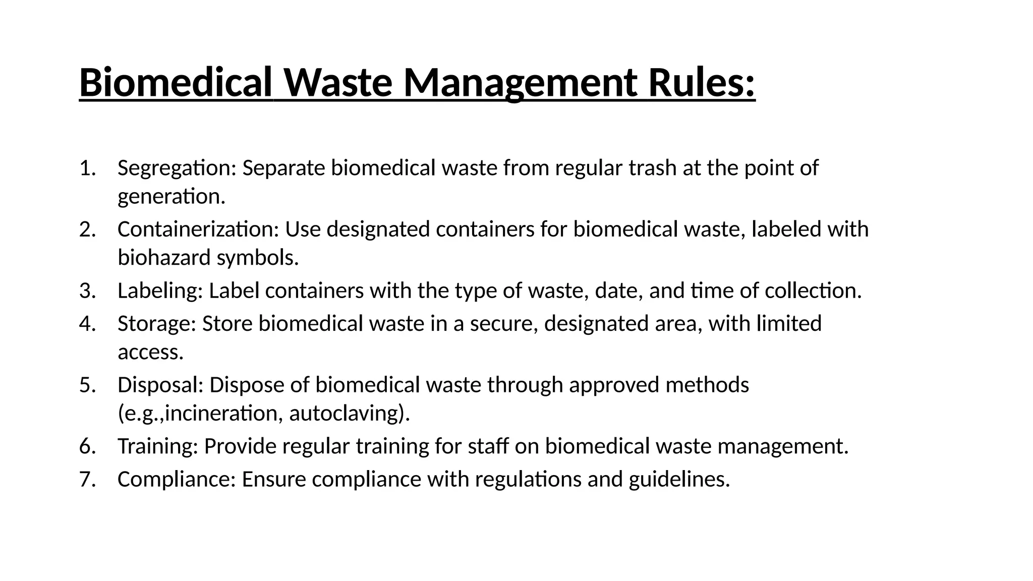 Need Of Effective Biomedical Waste Management | PPTX