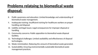 Need Of Effective Biomedical Waste Management | PPTX