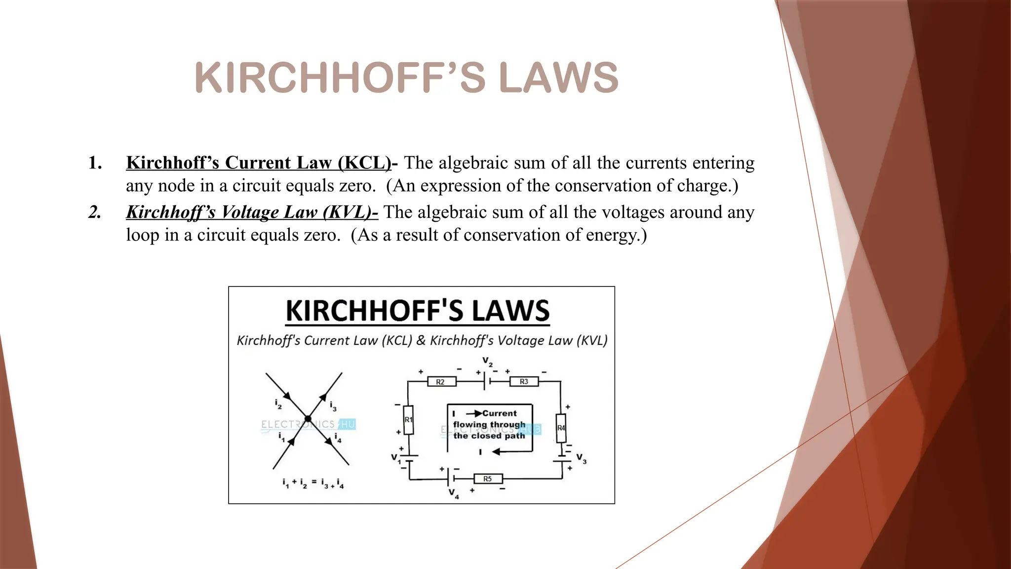 KCL AND KVL APPLICATION IN ELECTRIC CIRCUIT THEORY.pptx