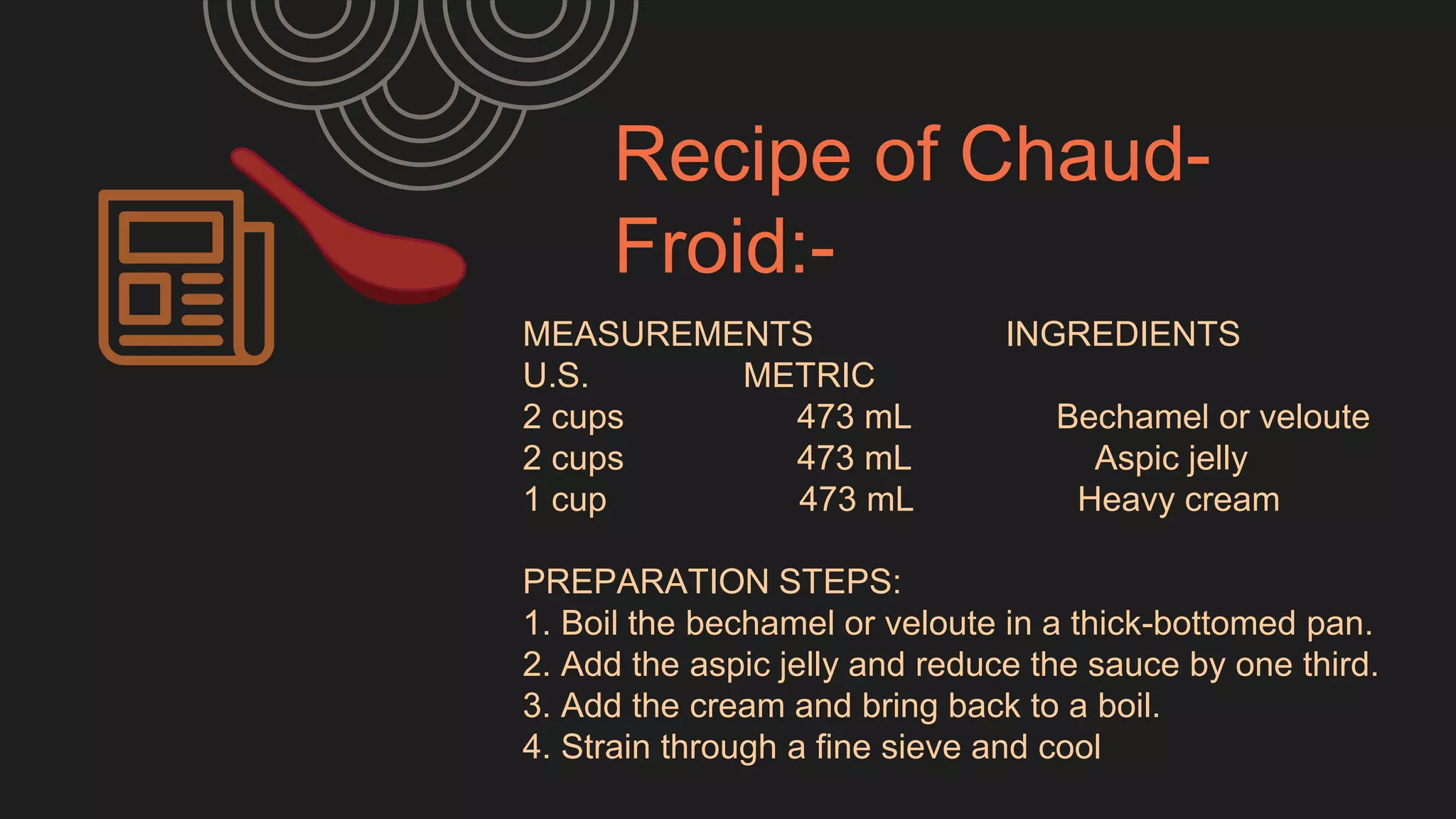 Chaud-Froid food presentation | PPTX
