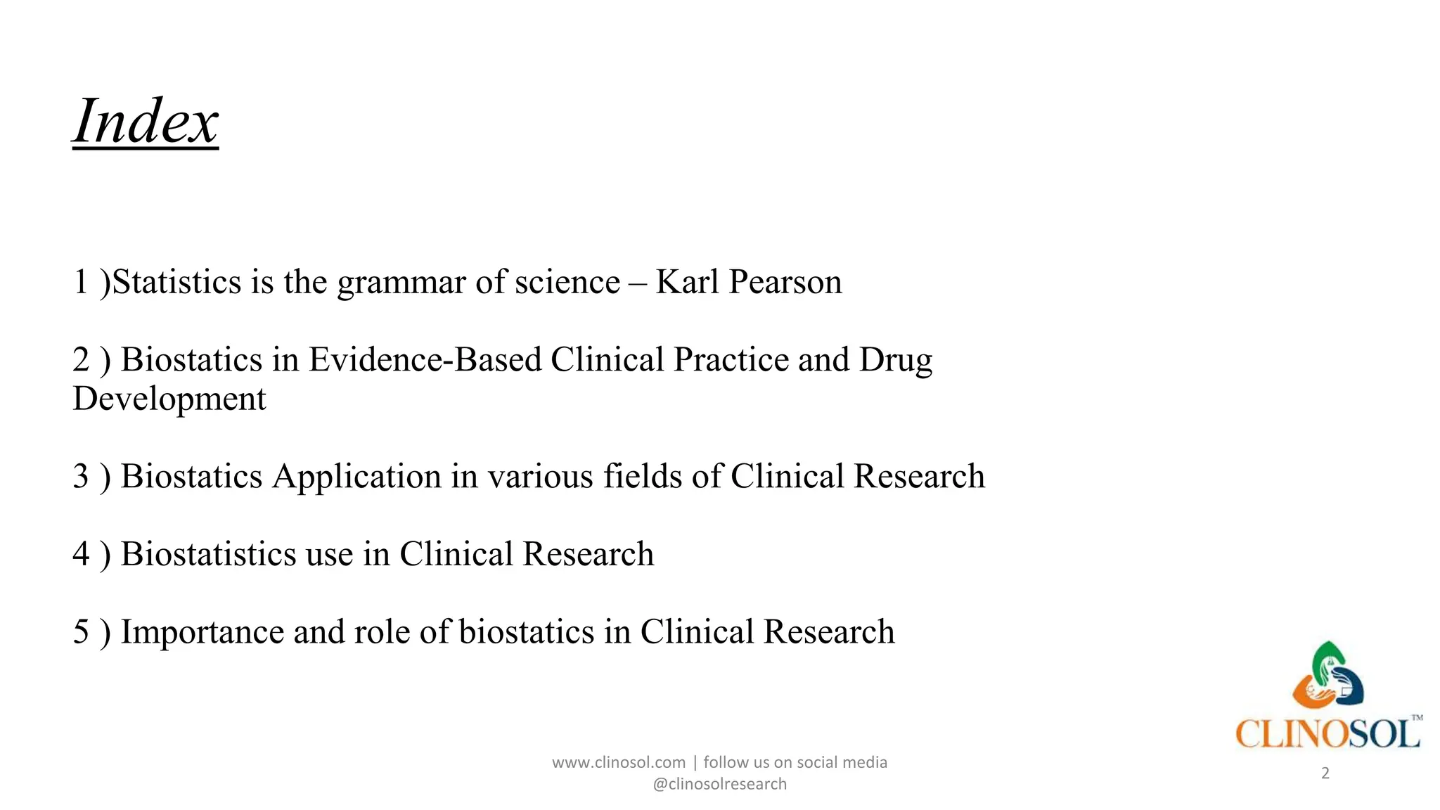Role of Biostatistics in Clinical Trials | PPTX