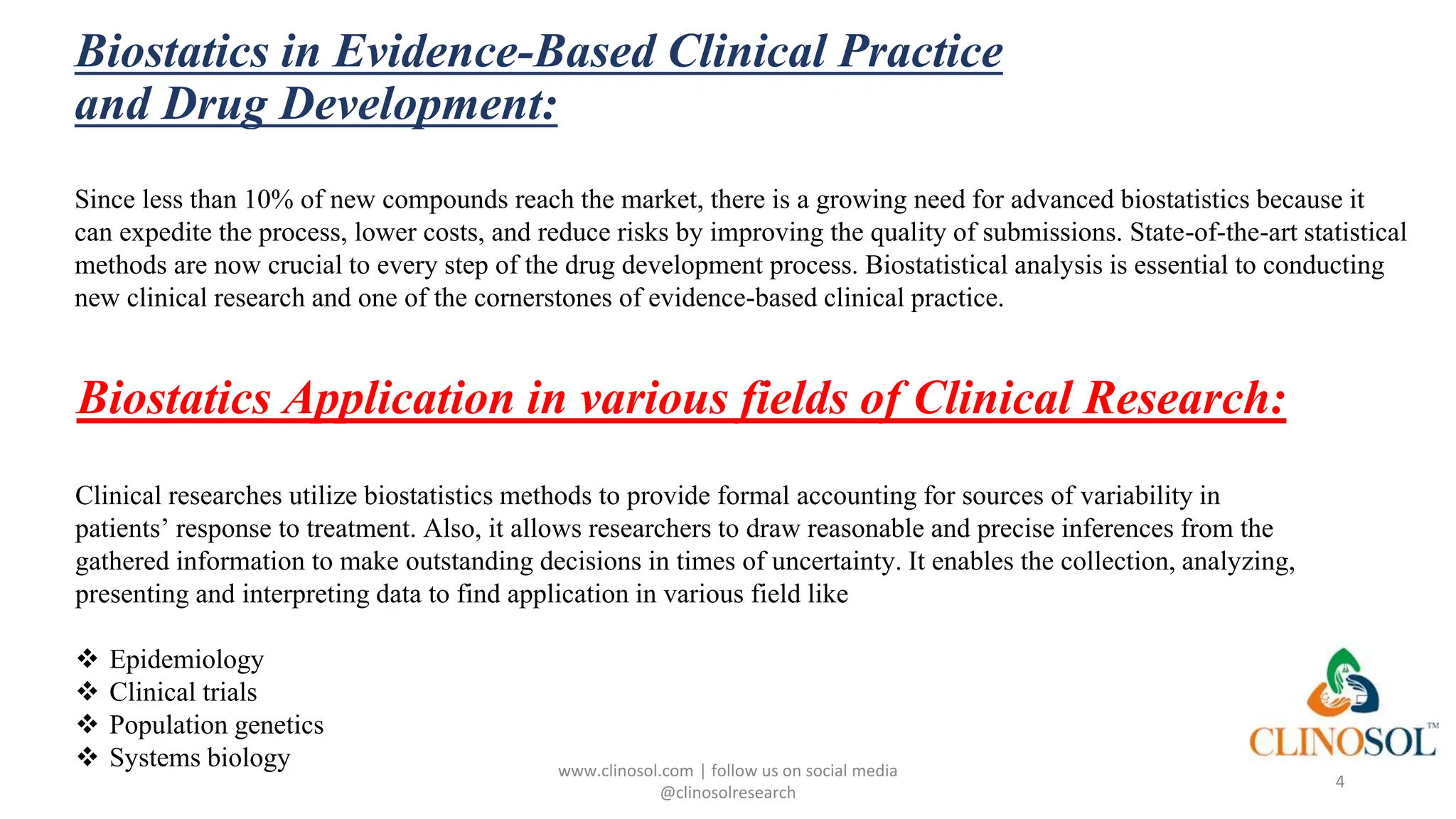 Role of Biostatistics in Clinical Trials | PPTX
