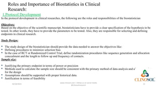 Role of Biostatistics in Clinical Trials | PPTX