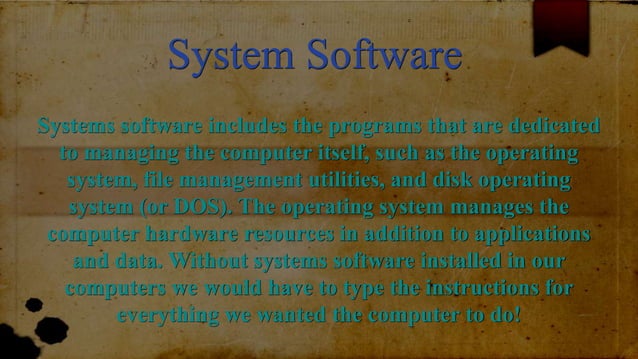 Types of computer software | PPT | Operating Systems | Computer Software and Applications