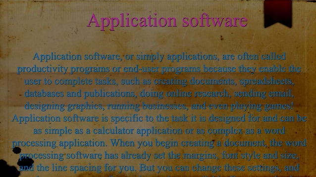 Types of computer software | PPT | Operating Systems | Computer Software and Applications