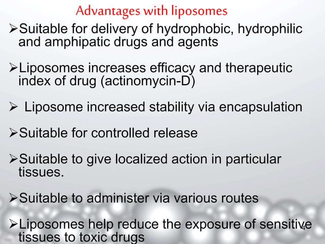 Liposomes- A Novel Drug Delivery System | PPTX