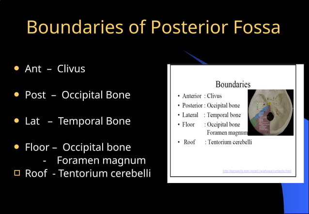 Posterior fossa tumors, anesthesia management and special problem | PPTX