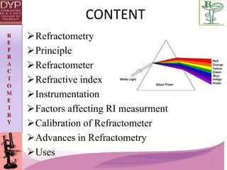 Snehal refractometry | PPTX