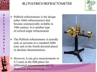 Snehal refractometry | PPTX