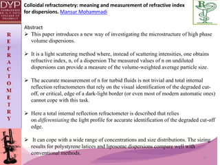 Snehal refractometry | PPTX