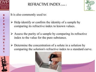 Snehal refractometry | PPTX