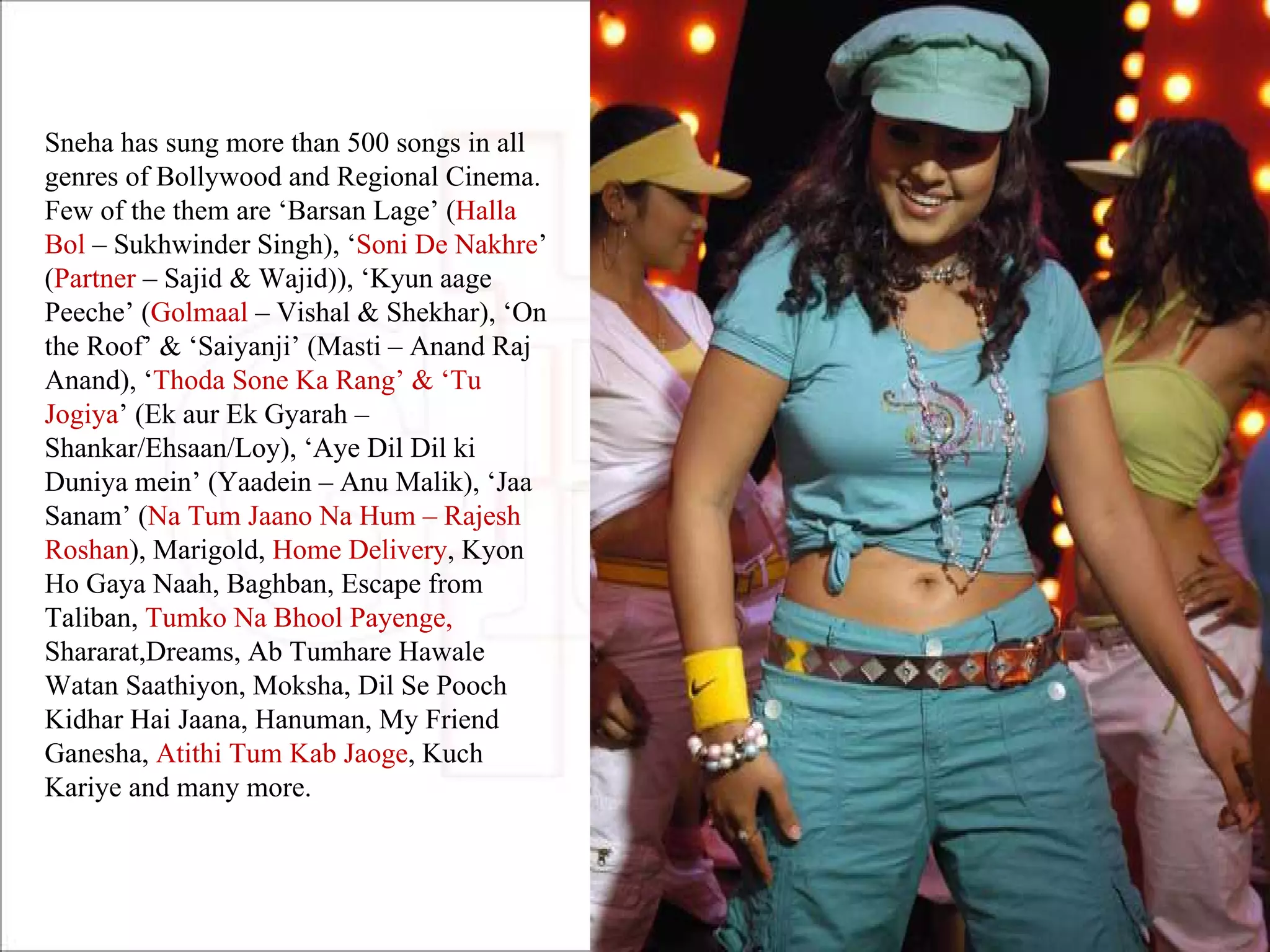 Sneha pant - Playback Singer | PDF