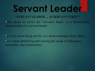 servant leadership | PPT