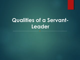 servant leadership | PPT