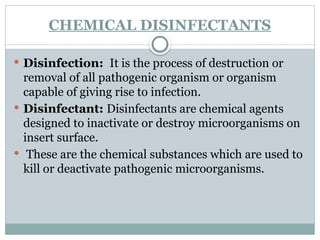 Chemical Disinfection procedure and type.pptx