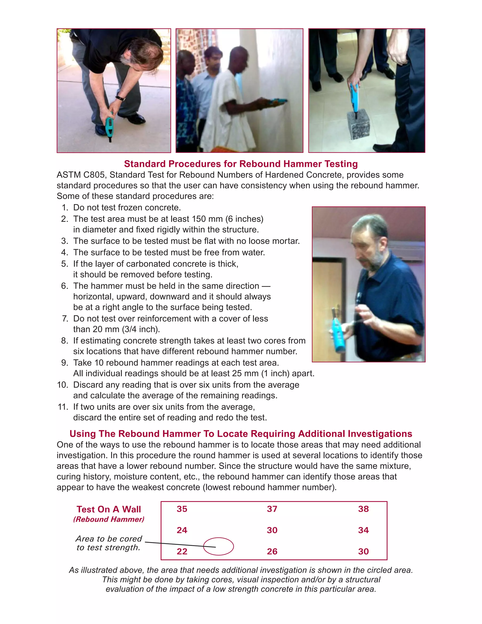 REBOUND Hammer Test | PDF