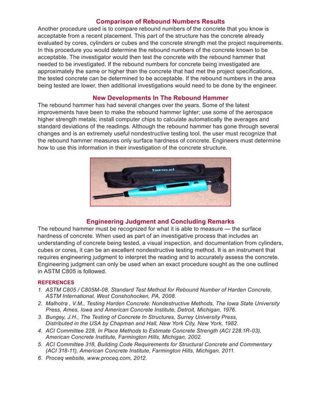 REBOUND Hammer Test | PDF