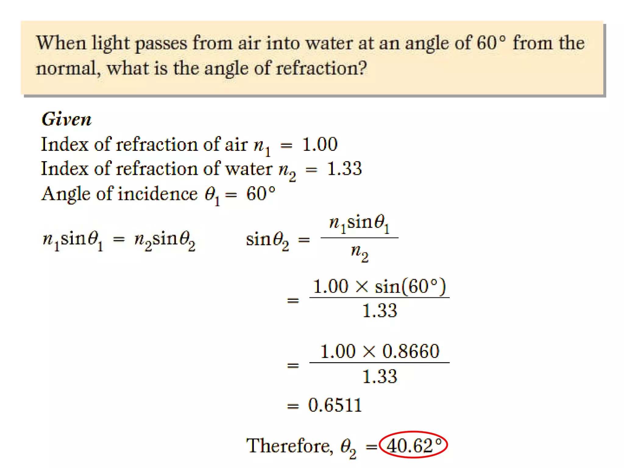 Snell's law | PPT