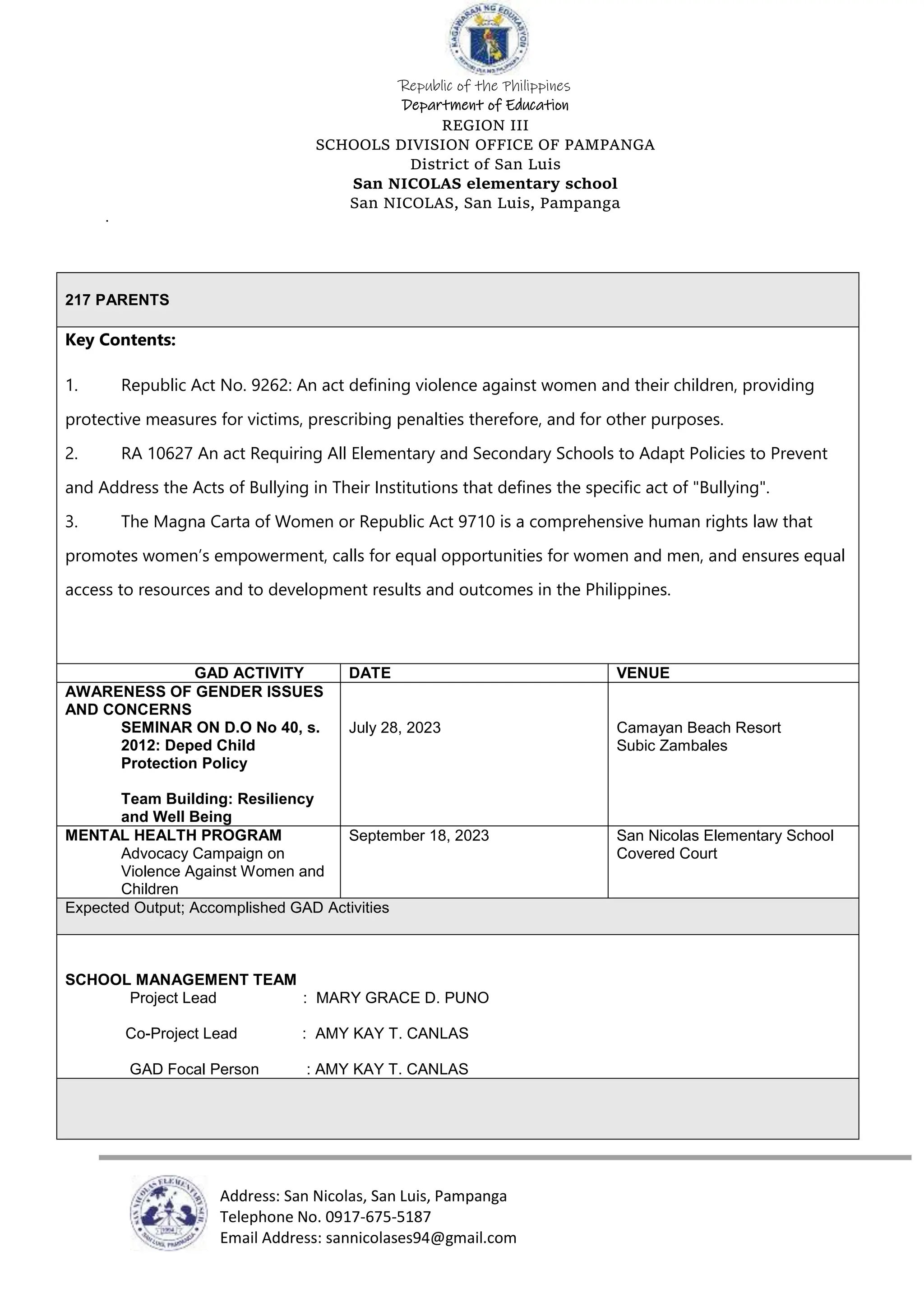 SNES-Program-GAD proposal GAD GA2023-docx | DOCX