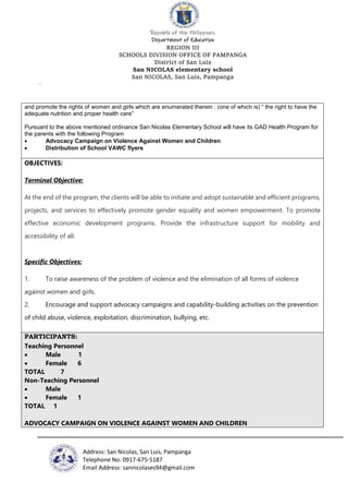 SNES-Program-GAD proposal GAD GA2023-docx | DOCX