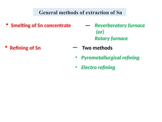 Procedure of extracting tin metallrugy.pptx