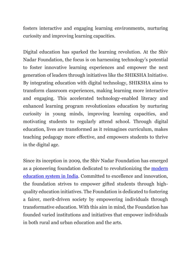 Empowering Education through Digital Innovation | PDF