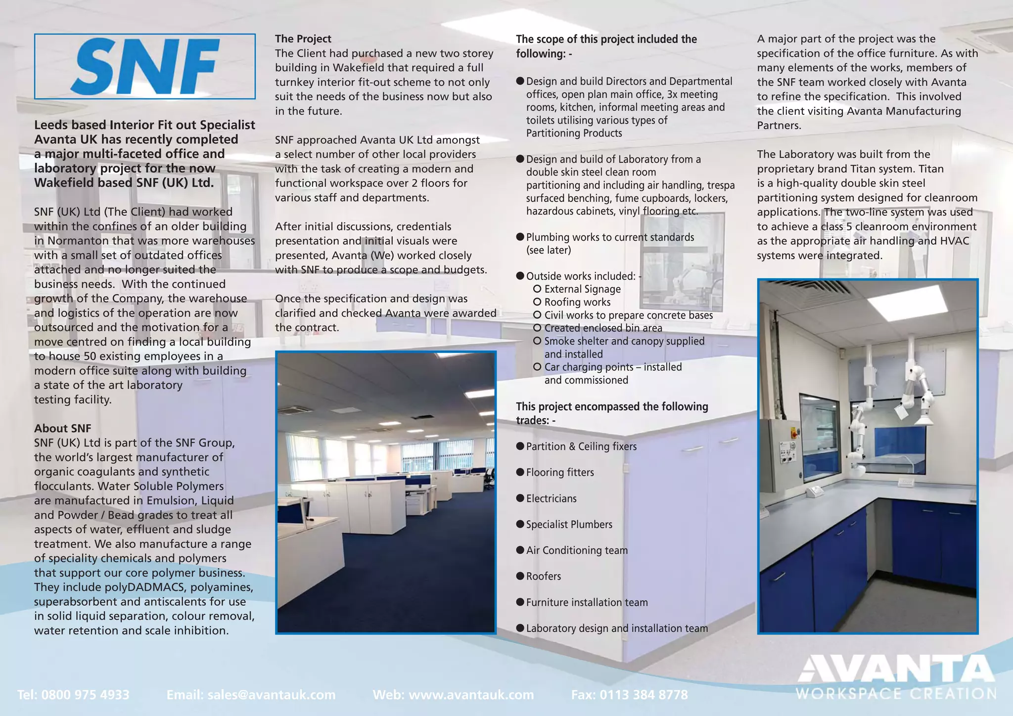 Office Refurbishment and Laboratory Installation Project | PDF