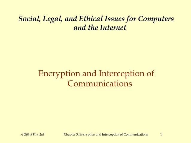Encryption & interception of communication | PPT