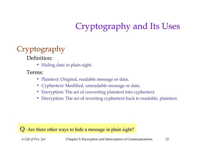 Encryption & interception of communication | PPT