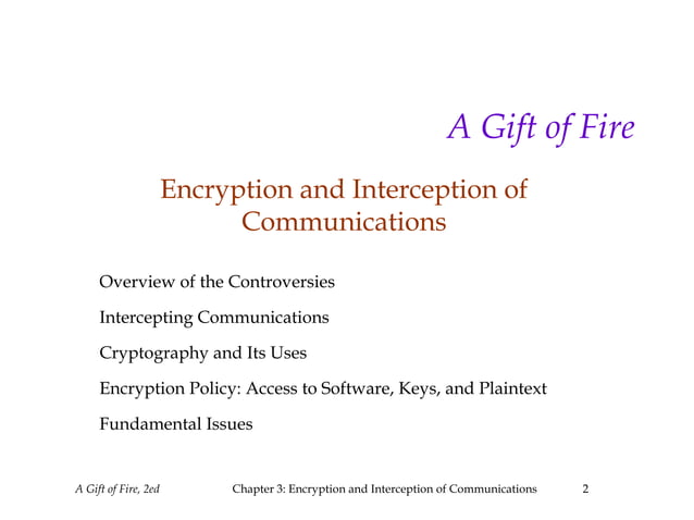 Encryption & interception of communication | PPT