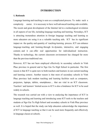 Sáng kiến kinh nghiệm ICT in English Language Teaching.pdf