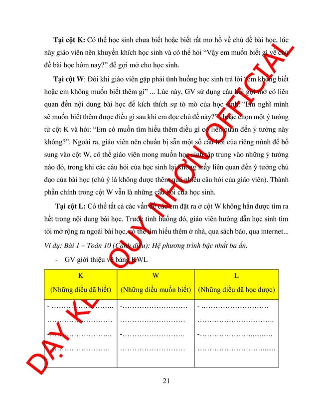 SÁNG KIẾN MỘT SỐ HÌNH THỨC TỔ CHỨC HOẠT ĐỘNG KHỞI ĐỘNG NHẰM TẠO HỨNG THÚ HỌC TẬP CHO HỌC SINH ...