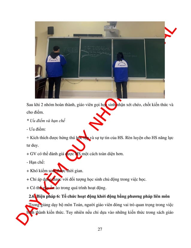 SÁNG KIẾN MỘT SỐ HÌNH THỨC TỔ CHỨC HOẠT ĐỘNG KHỞI ĐỘNG NHẰM TẠO HỨNG THÚ HỌC TẬP CHO HỌC SINH ...