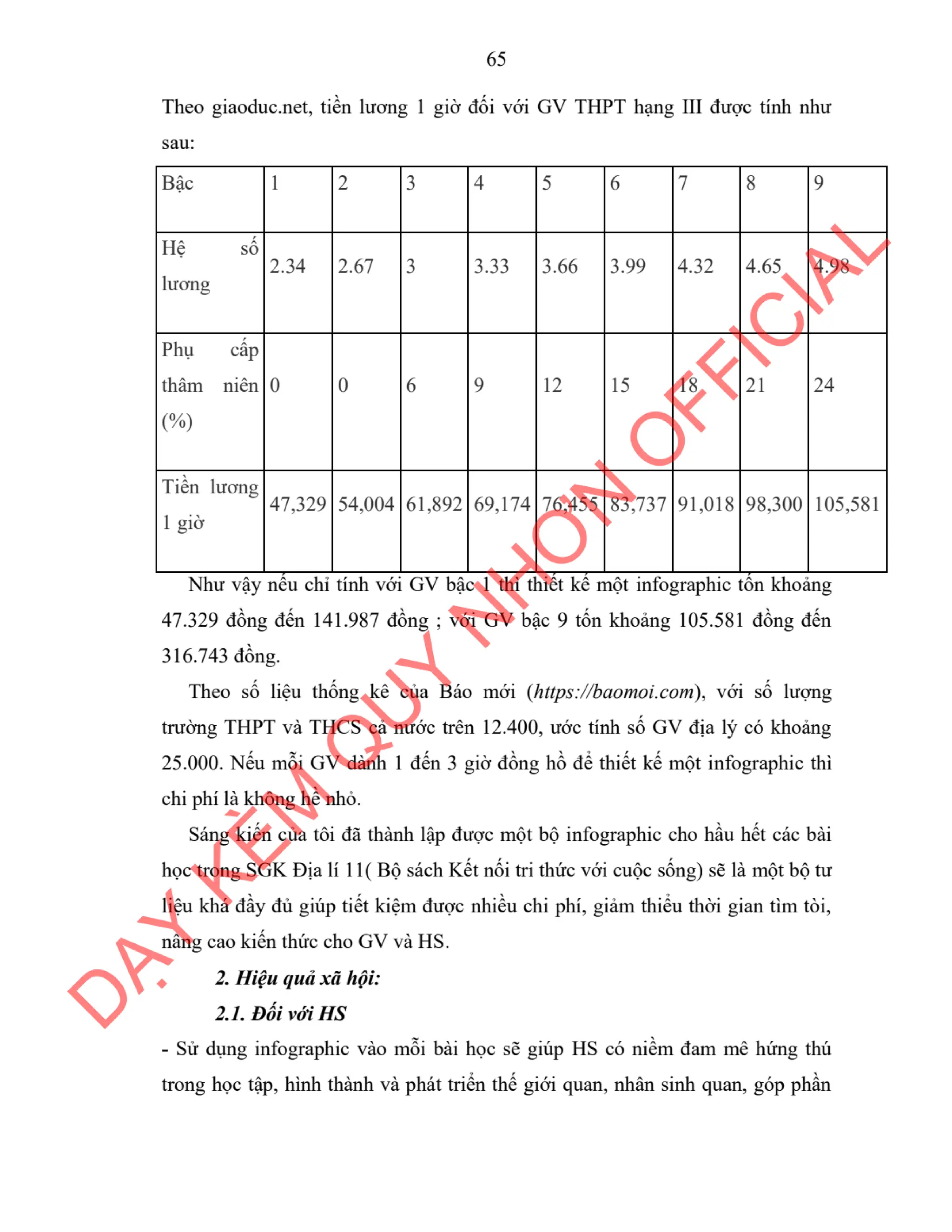 SÁNG KIẾN “THIẾT KẾ VÀ SỬ DỤNG INFOGRAPHIC TRONG DẠY HỌC ĐỊA LÍ 11 (BỘ SÁCH KẾT NỐI TRI THỨC VỚI ...