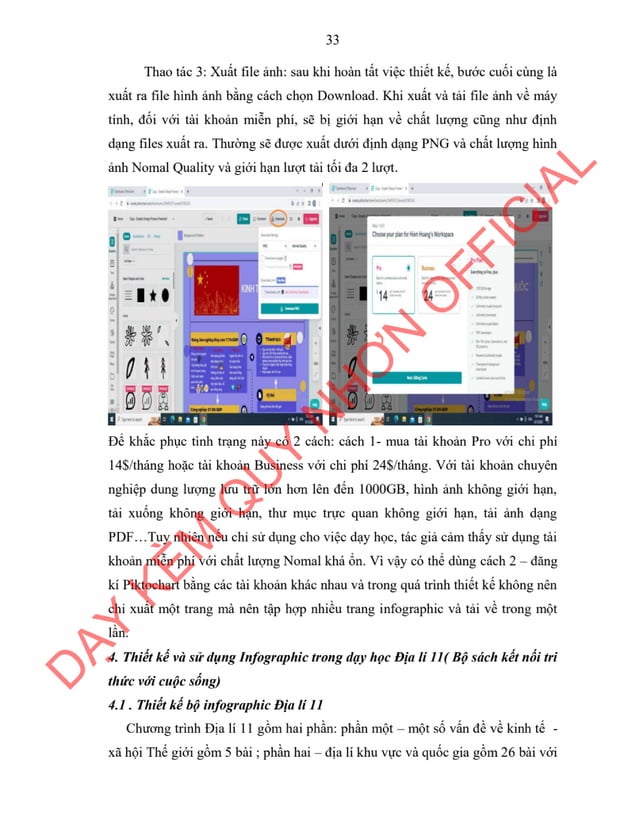 SÁNG KIẾN “THIẾT KẾ VÀ SỬ DỤNG INFOGRAPHIC TRONG DẠY HỌC ĐỊA LÍ 11 (BỘ SÁCH KẾT NỐI TRI THỨC VỚI ...