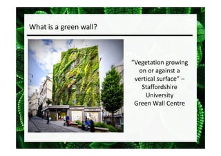Designing with Nature: Green Walls | PDF