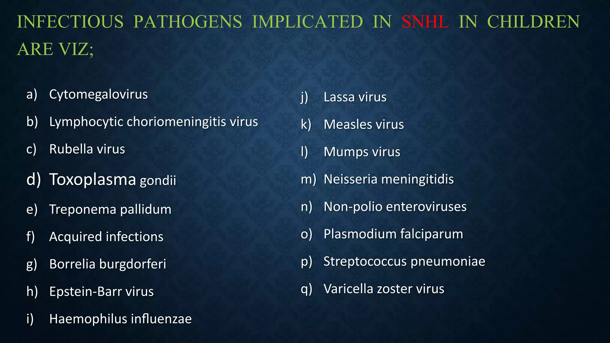 SNHL compiled by BIJAY BHATTARAI | PPTX