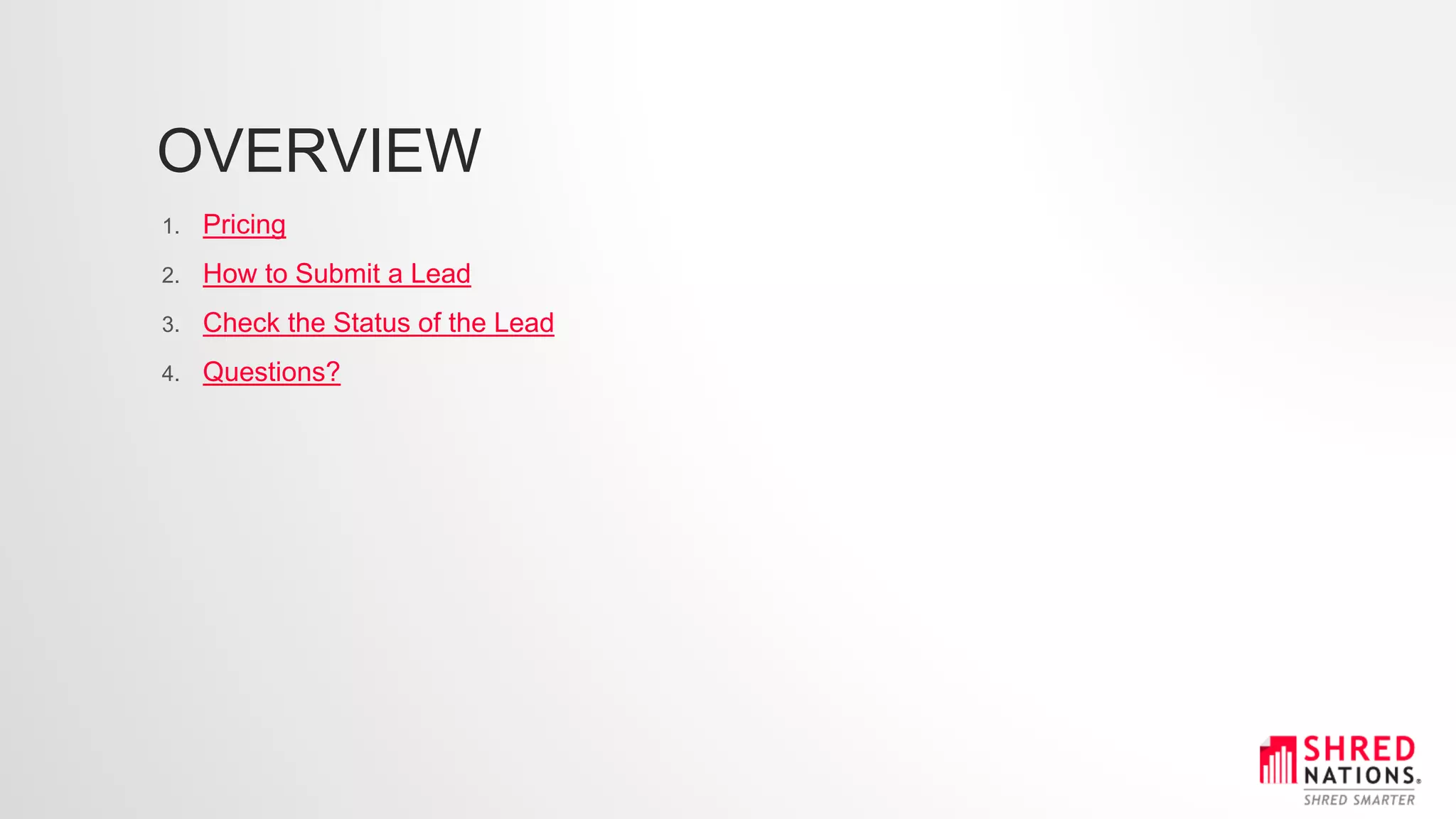 How to Submit a Lead to Shred Nations | PPT